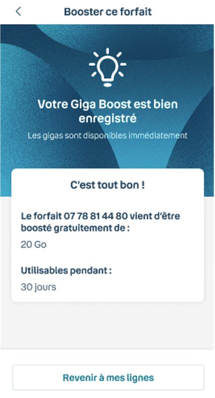 Activer le Giga Boost sur ma ligne mobile - Assistance Bouygues Telecom