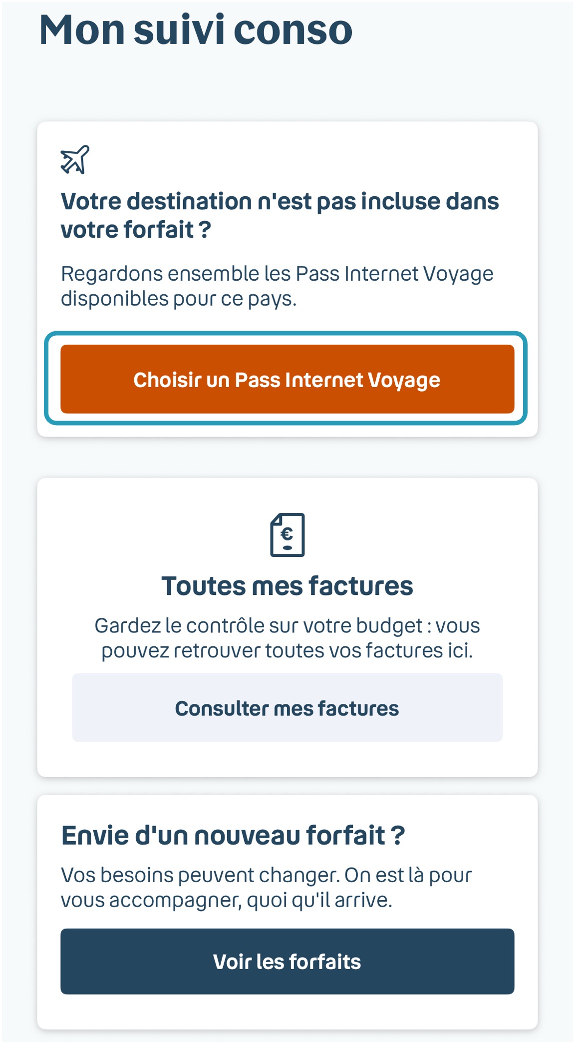 Pass internet voyage : forfait à l'étranger - Assistance Bouygues Telecom