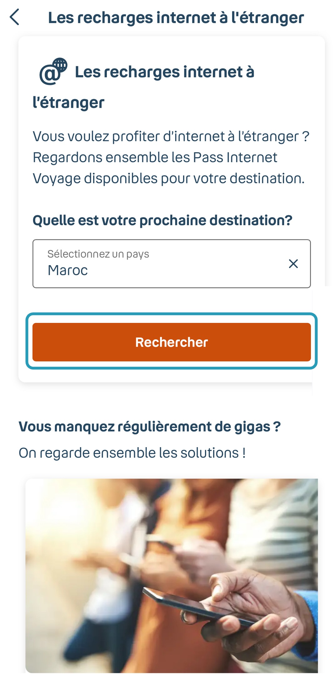 Pass internet voyage : forfait à l'étranger - Assistance Bouygues Telecom